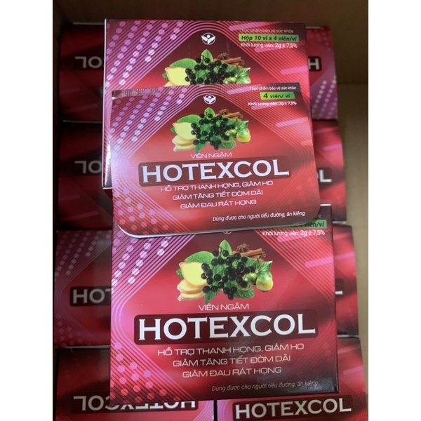 Kẹo HOTEXCOL hộp 10vĩ x 4 viên | Shopee Việt Nam
