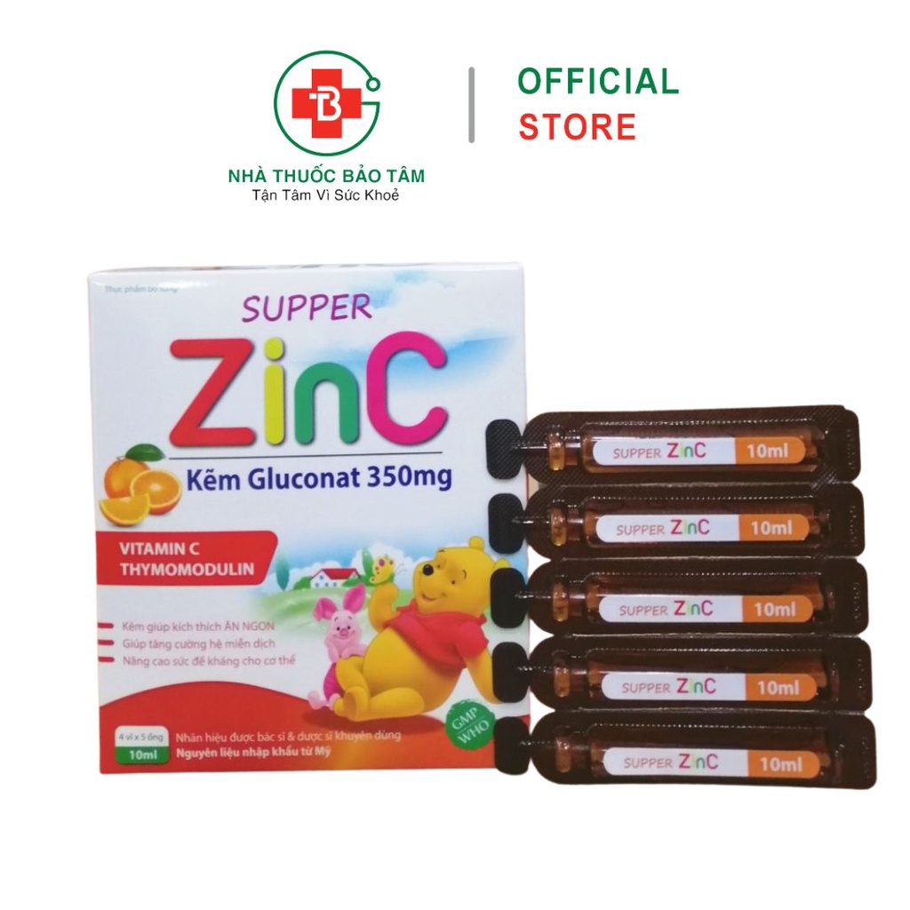 Siro Super Zin C bổ xung kẽm, vitamin và khoáng chất hỗ trợ tăng cường ...