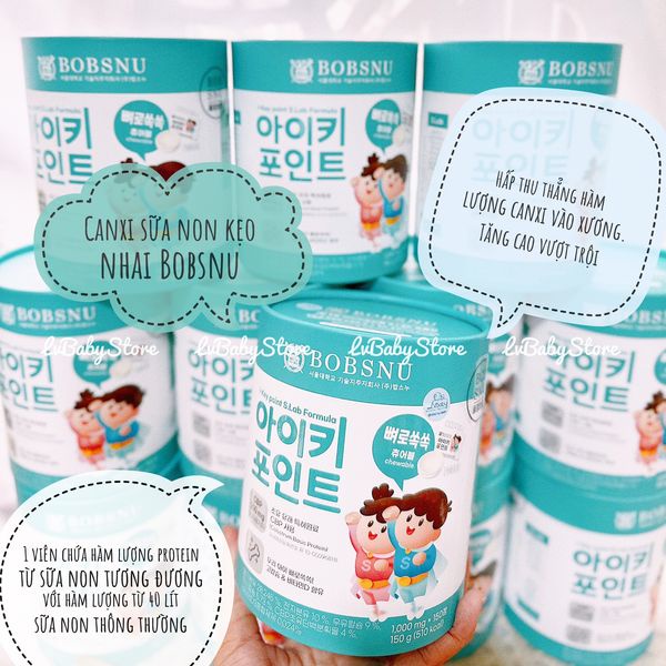 Kẹo Sữa Non bổ sung Canxi Bobsnu-Nội địa hàn | Shopee Việt Nam