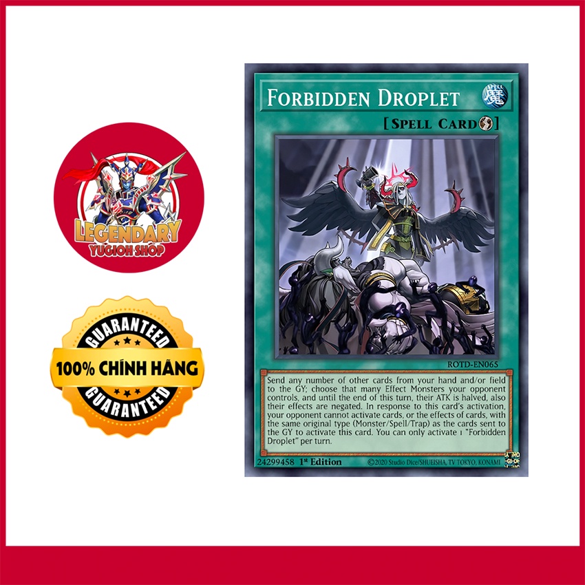 [Thẻ Bài Yugioh Chính Hãng] Forbidden Droplet | Shopee Việt Nam