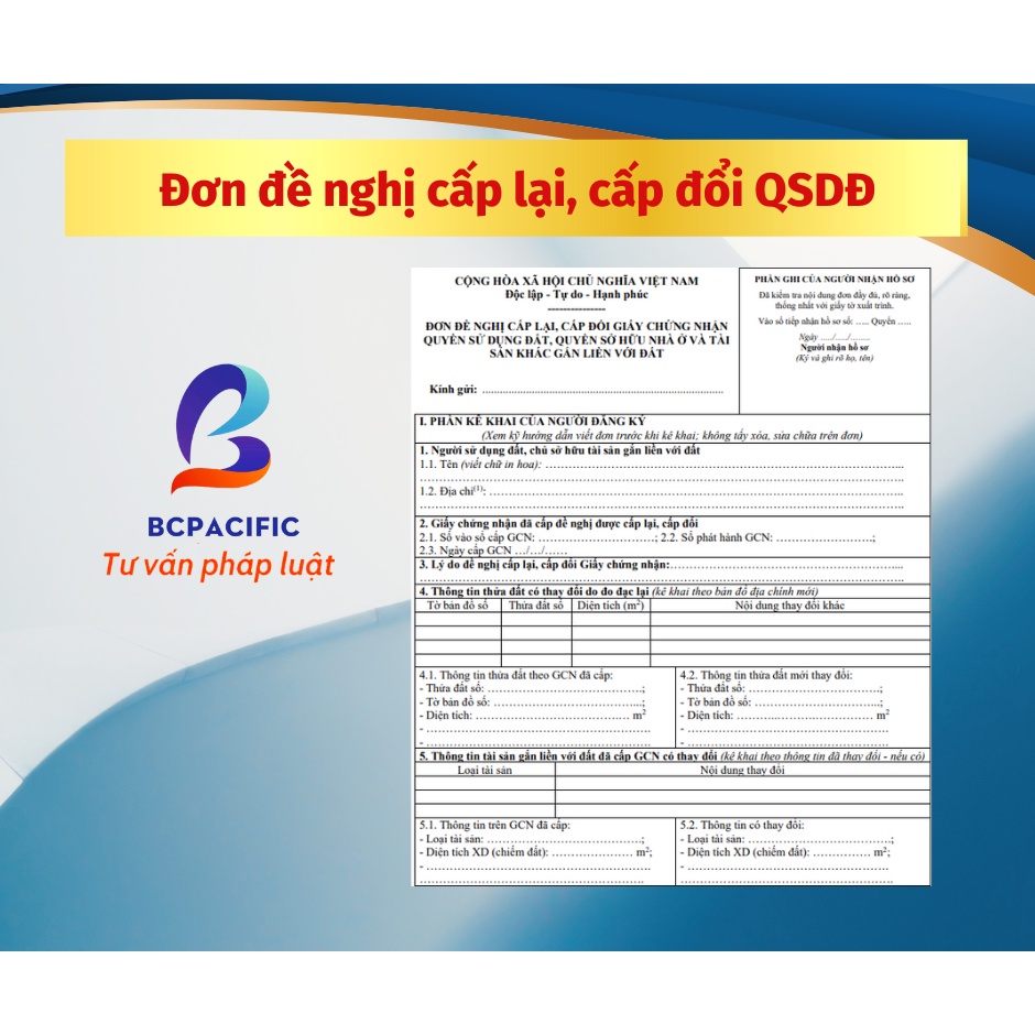BỘ HỒ SƠ xin cấp đổi giấy chứng nhận QSDĐ | Shopee Việt Nam