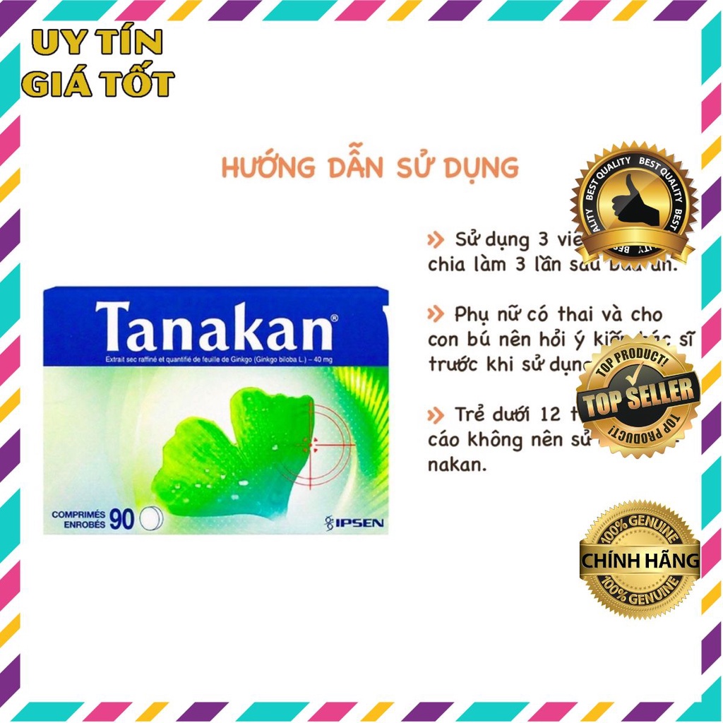 Viên giảm tiền đình,bổ thần kinh và trí nhớ TANAKAN 90 Viên [Có Sẵn] | Shopee Việt Nam
