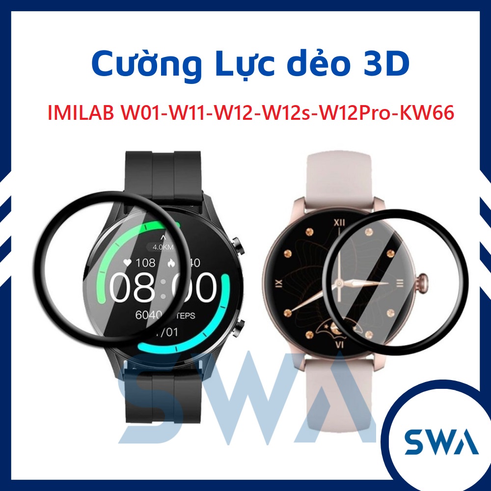 Cường lực 3D đồng hồ IMILAB TG1 W13 W11 W12 W12s W12pro KW66 W01 loại ...