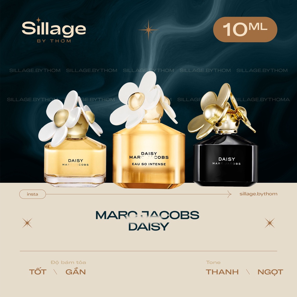 M A R C J A C O B S DAISY EDT DAISY EAU SO INTENSE EDP DAISY EDP | Mẫu ...