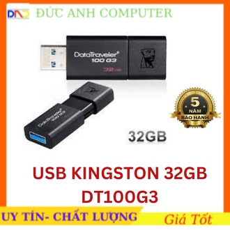USB Kingston 32GB DT100G3 – DataTraveler 100G3 – Hàng Nhập Khẩu – Bảo hành 5 năm | Shopee Việt Nam