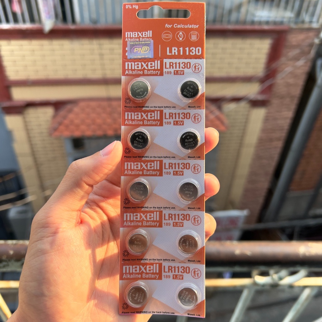 Vỉ 10 Viên Pin LR1130 (AG10) Maxell Nhật Bản 1,5V | Shopee Việt Nam