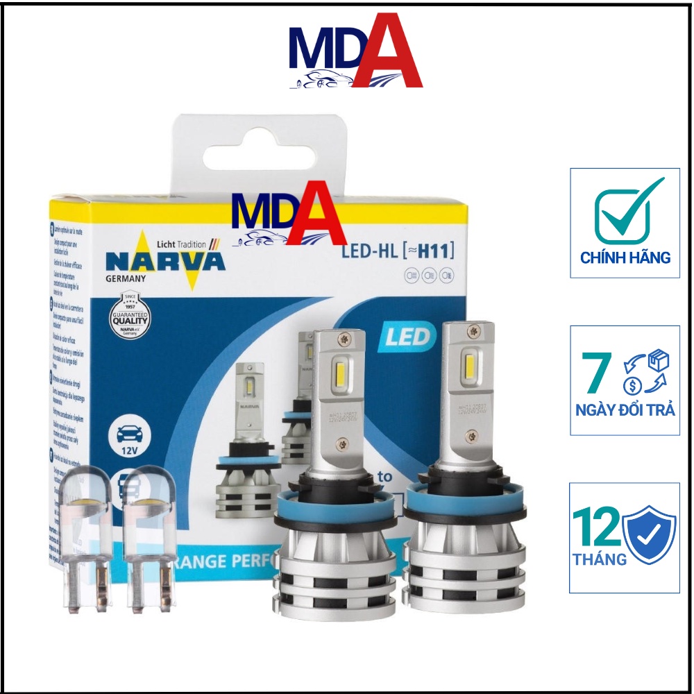 Bóng đèn led H11,H8,H16 12V-24V 6500K - Narva Range Performance LED ...