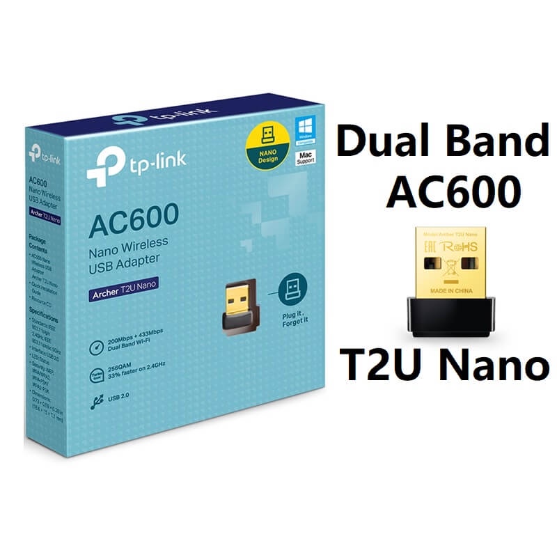 USB Wifi TP-Link Archer T2U Nano Băng Tần Kép Chuẩn AC 600Mbps - Hàng ...