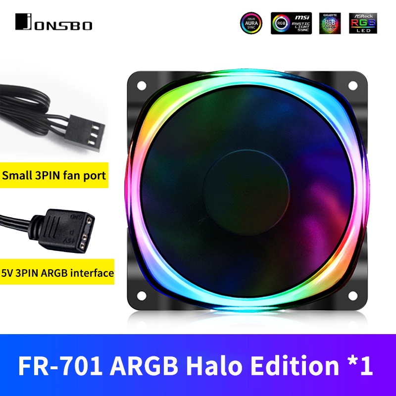 JONSBO Quạt Tản Nhiệt FR-701 ARGB Symphony Halo Edition 120mm Không Ồn ...