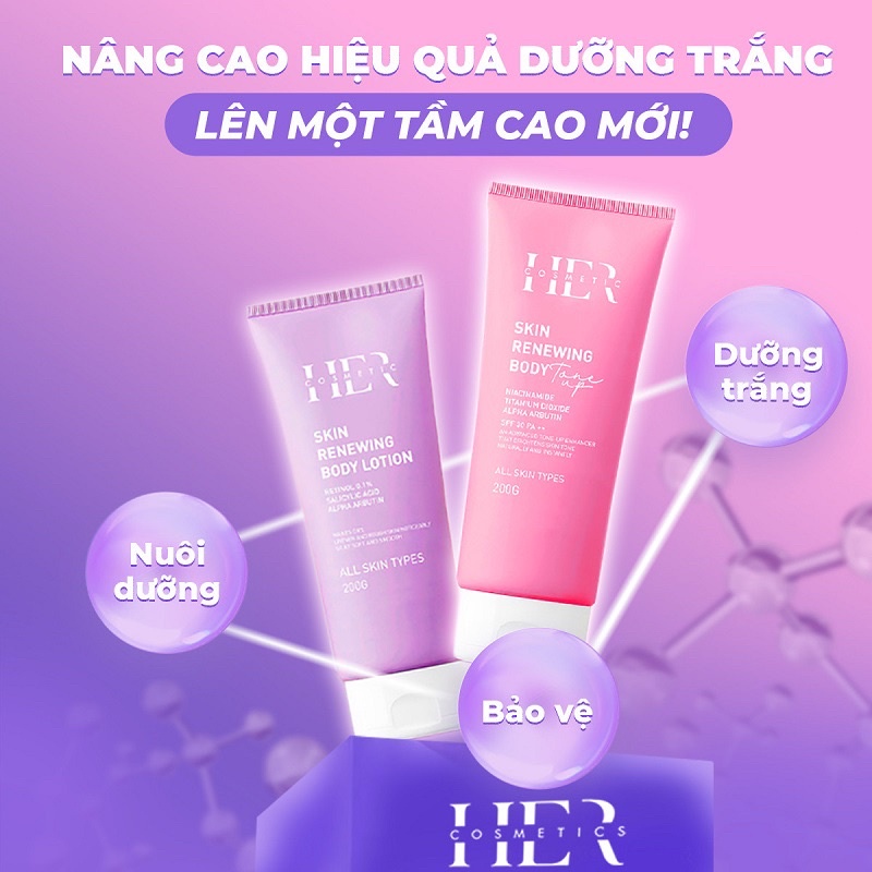 Kem skin renewing body lotion trắng da Her Cosmetic | Shopee Việt Nam