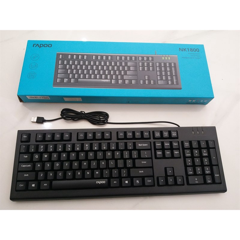 BÀN PHÍM CÓ DÂY RAPOO NK1800 CỔNG USB | Shopee Việt Nam