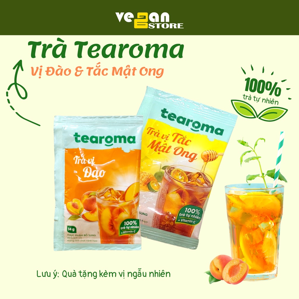 Trà Tắc mật ong Tearoma hòa tan hộp 196g (14 gói x 14g) VeGan Store ...