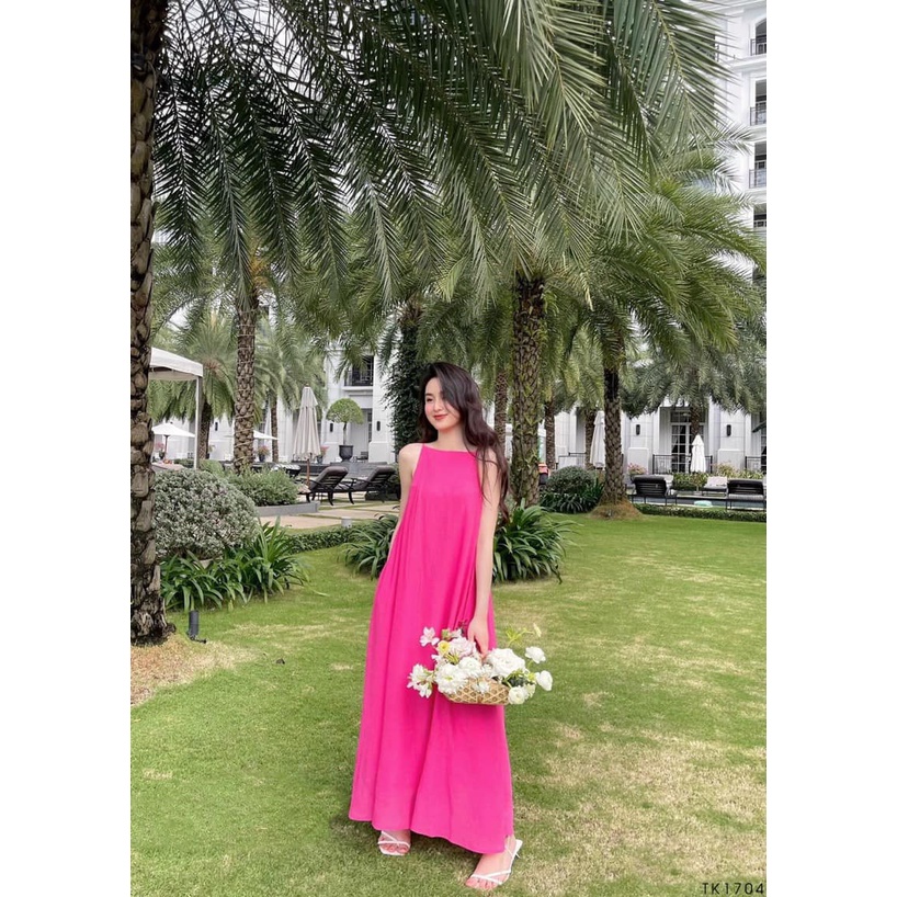 ( Chang Dress ) Maxi 2 dây hở lưng | Shopee Việt Nam