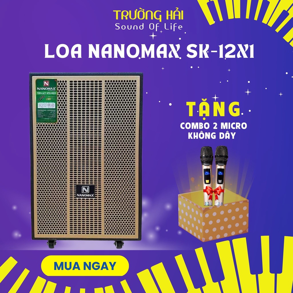 [Freeship hỏa tốc HCM]Loa kéo Nanomax SK-12X1, loa di động blutooth ...