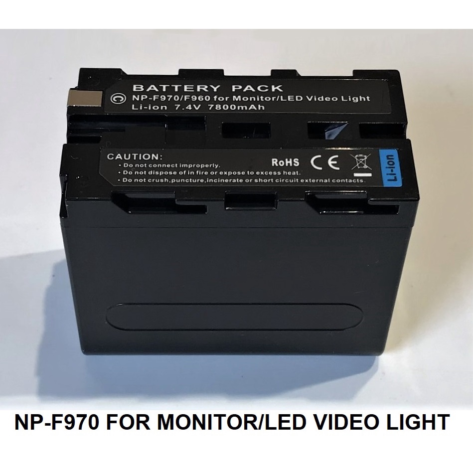 Pin NP-F 990, NP-F980 dung lượng khủng dùng cho Máy quay phim SONY, Đèn Led, Màn hình HD ...