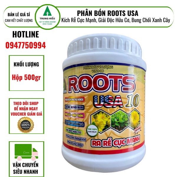 Ra Rễ Cực Mạnh Roots 10 USA, Phân bón kích rễ (hủ 500g) | Shopee Việt Nam