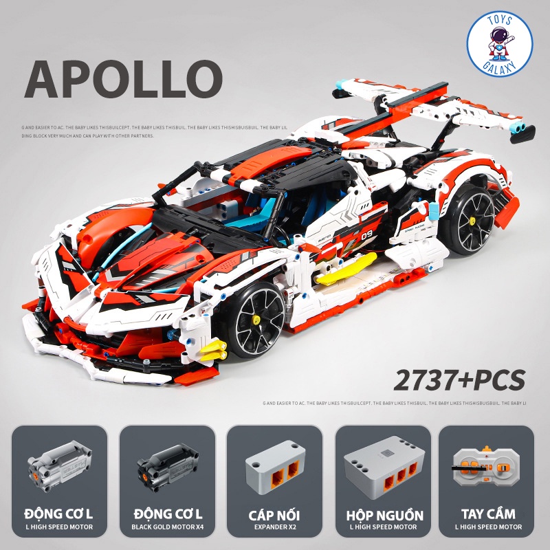 Đồ Chơi Lắp Ráp Mô Hình Siêu Xe Apollo Intensa Emozione / Bugatti ...