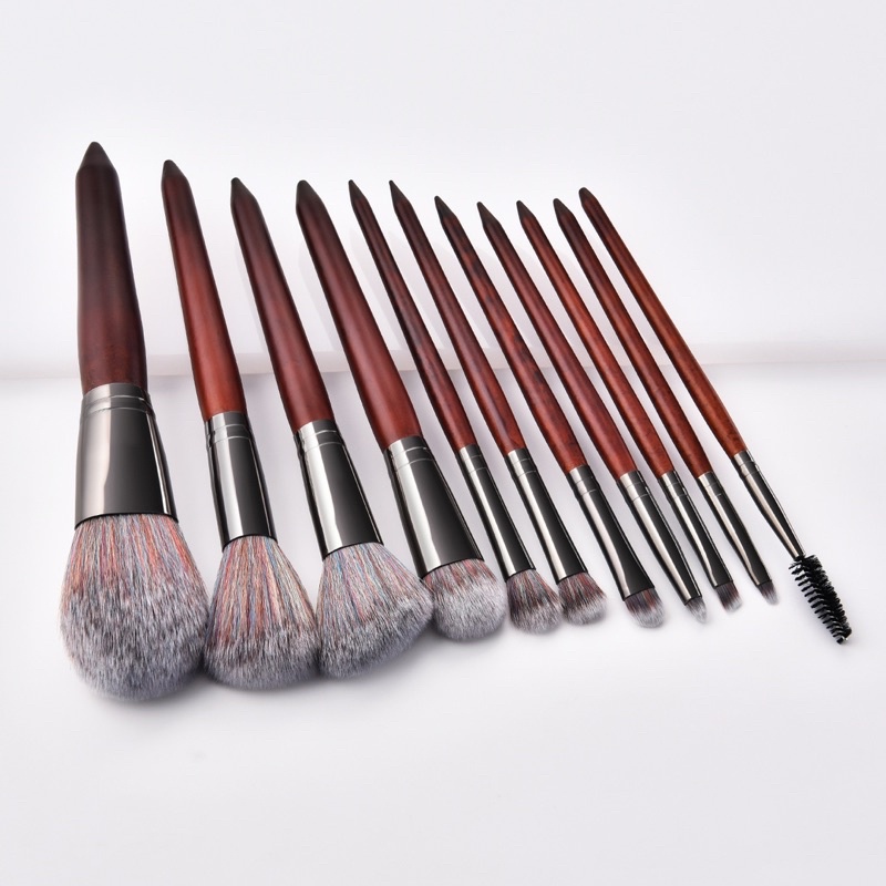 Bộ Cọ Trang điểm 10 Cây Cán Gỗ Cao Cấp Sợi Lông Mềm Mịn Shopee Việt Nam