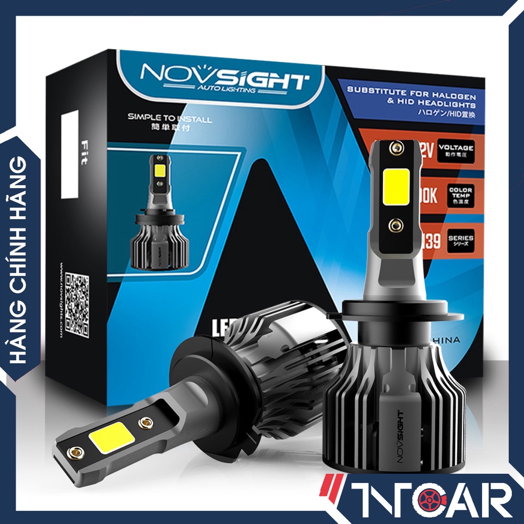Đèn pha led cho ô tô / xe máy NovSight N39 chân H4 / H11 / H7 / H1 / H3 ...