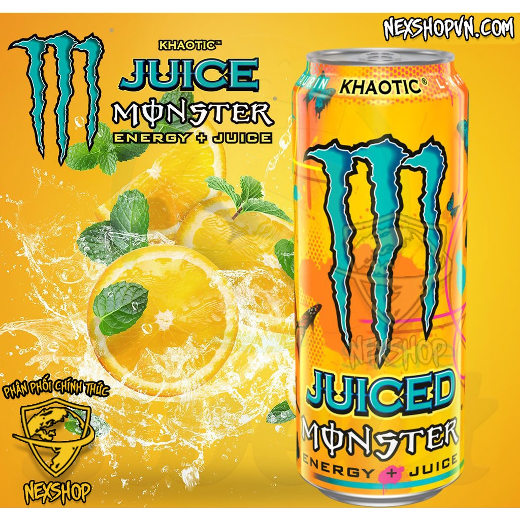 [Mẫu mới] Nước Tăng Lực Monster Energy Juice KHAOTICS 473ml Mỹ | Shopee ...