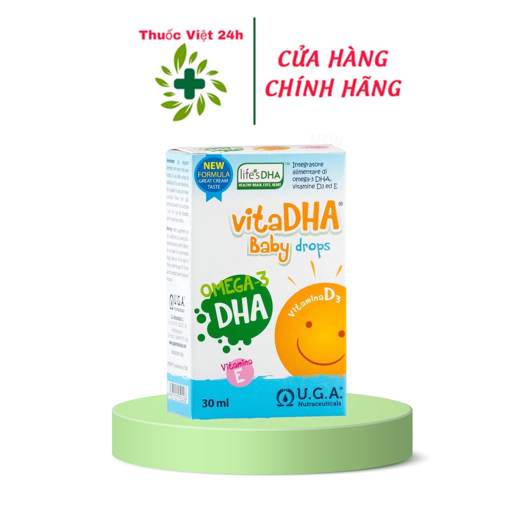VitaDHA Baby Drops - Hỗ Trợ Bổ Sung DHA Vitamin D3 Vitamin E - Hộp 30ml ...