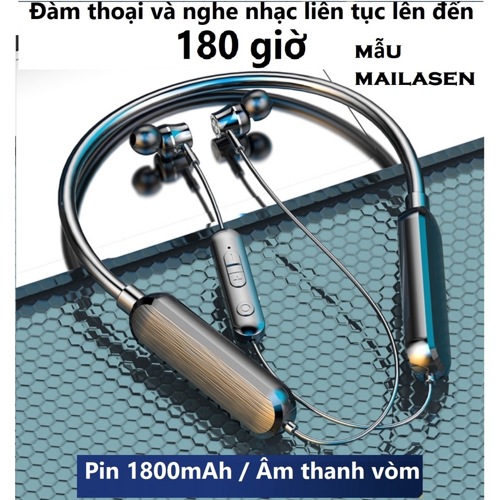 Tai Nghe Bluetooth 5.2 Pin Khủng 1800mAh , Nghe Nhạc, Đàm Thoại Lên Đến ...