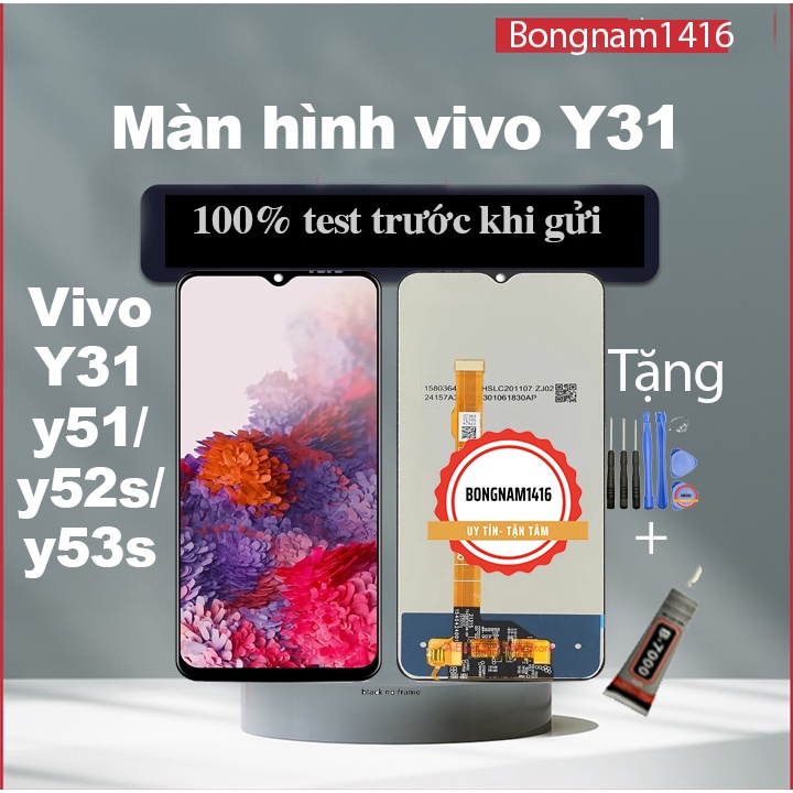 Màn Hình Thay Thế Vivo Y72-5G / Y51-2020 / Y52 / Y31-2020 / Y53S / Y52S- Tặng Kèm Bộ Sửa & Keo ...