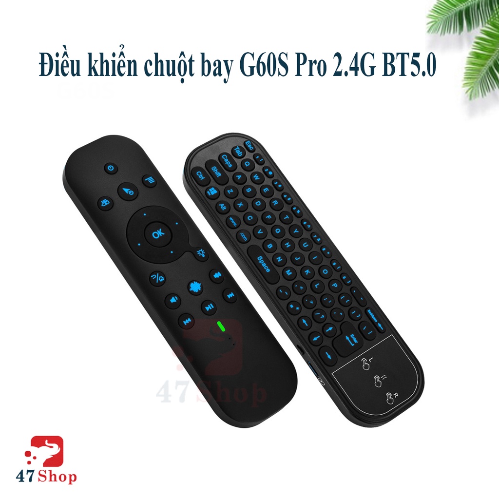 Chuột bay tìm kiếm giọng nói G60S Pro BT - Với Bàn Phím Mini - Đèn Nền ...