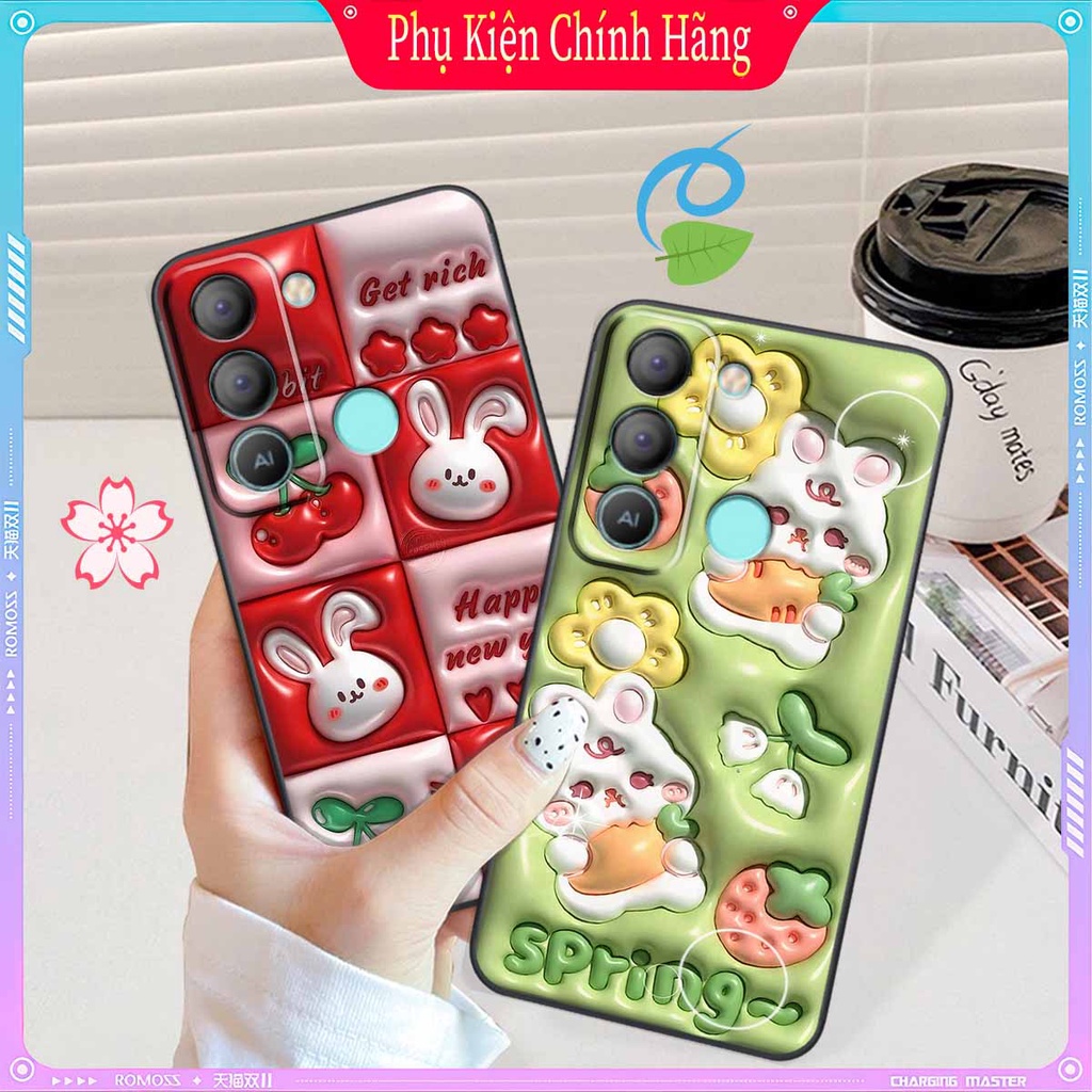 Ốp (Hiệu Ứng giả Nổi 3D Tecno POP 5 LITE Gấu Cute Giễ Thương | Shopee ...