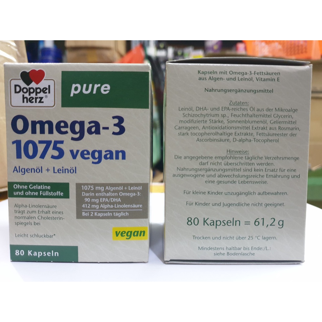 Doppel Omega 3 1075 thuần chay hộp 80 viên của Đức | Shopee Việt Nam
