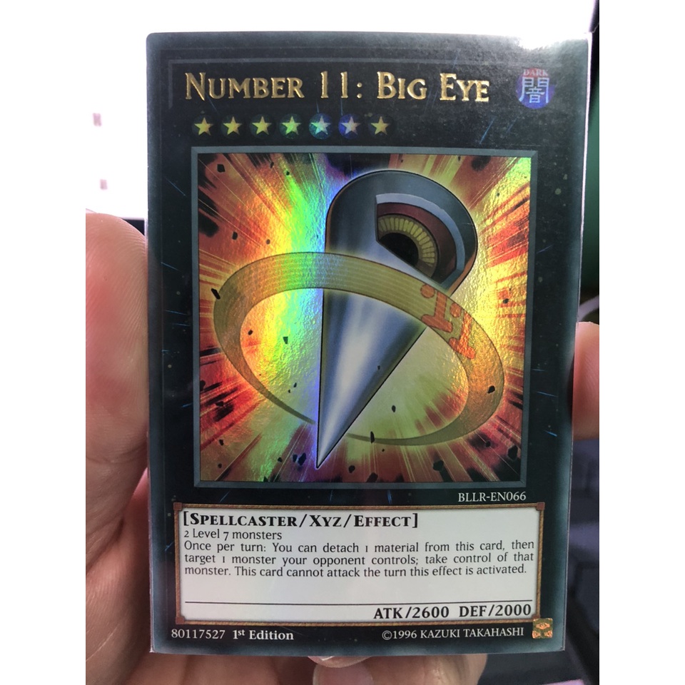 Thẻ bài yugioh: Number 11: Big Eye - BLLR-EN066 - Ultra Rare 1st ...