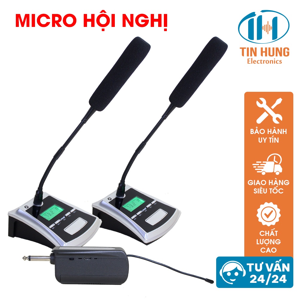 Micro hội nghị không dây chính hãng ORIS M1/M2, Bộ 02 mic cổ ngỗng sử ...