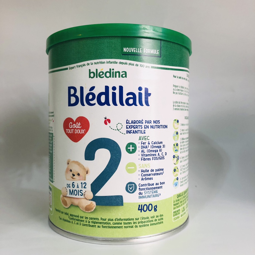 Sữa bột Bledilait Bledina Pháp số 1 2 3 4 trọng lượng 400g, 900g cho bé ...