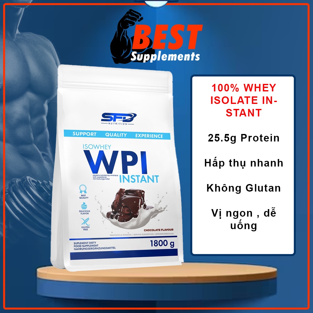 SFD WPI (WHEY PROTEIN ISOLATE) INSTANT - SỮA TĂNG CƠ CHẤT LƯỢNG (1800G) | Shopee Việt Nam