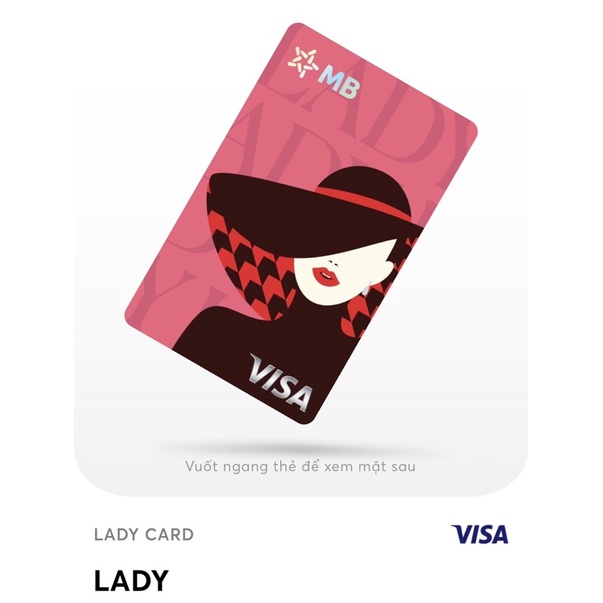 Thẻ mới MB bank hi visa collection Lady card màu hồng xinh xắn ...