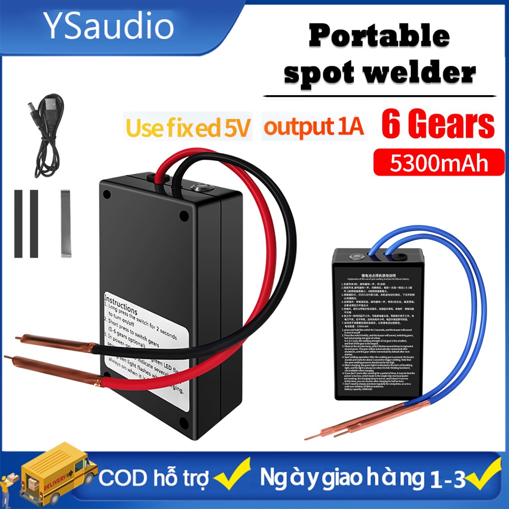 【Việt Nam gửi】5300mah Máy hàn điện thoại di động 6 bánh răng DIY Máy ...