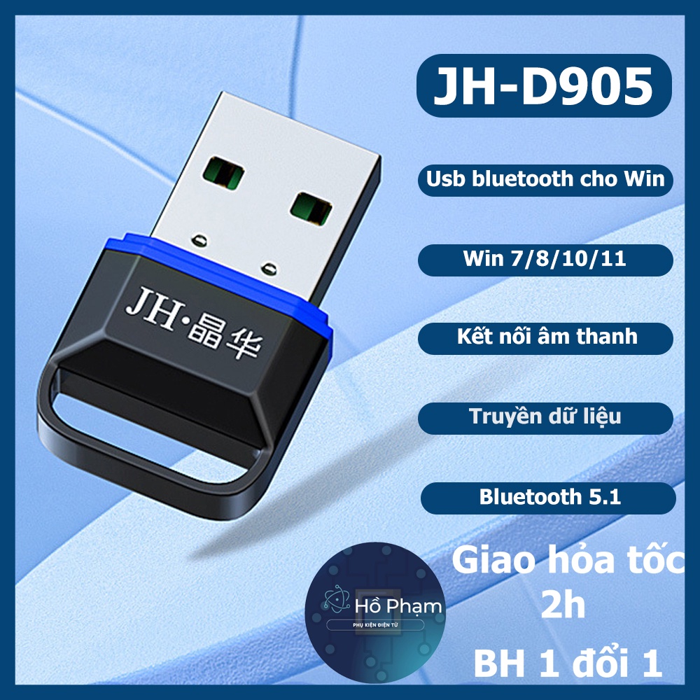 Usb bluetooth 5.0, 5.3 cho pc, máy tính kết nối âm thanh, dữ liệu - JH ...