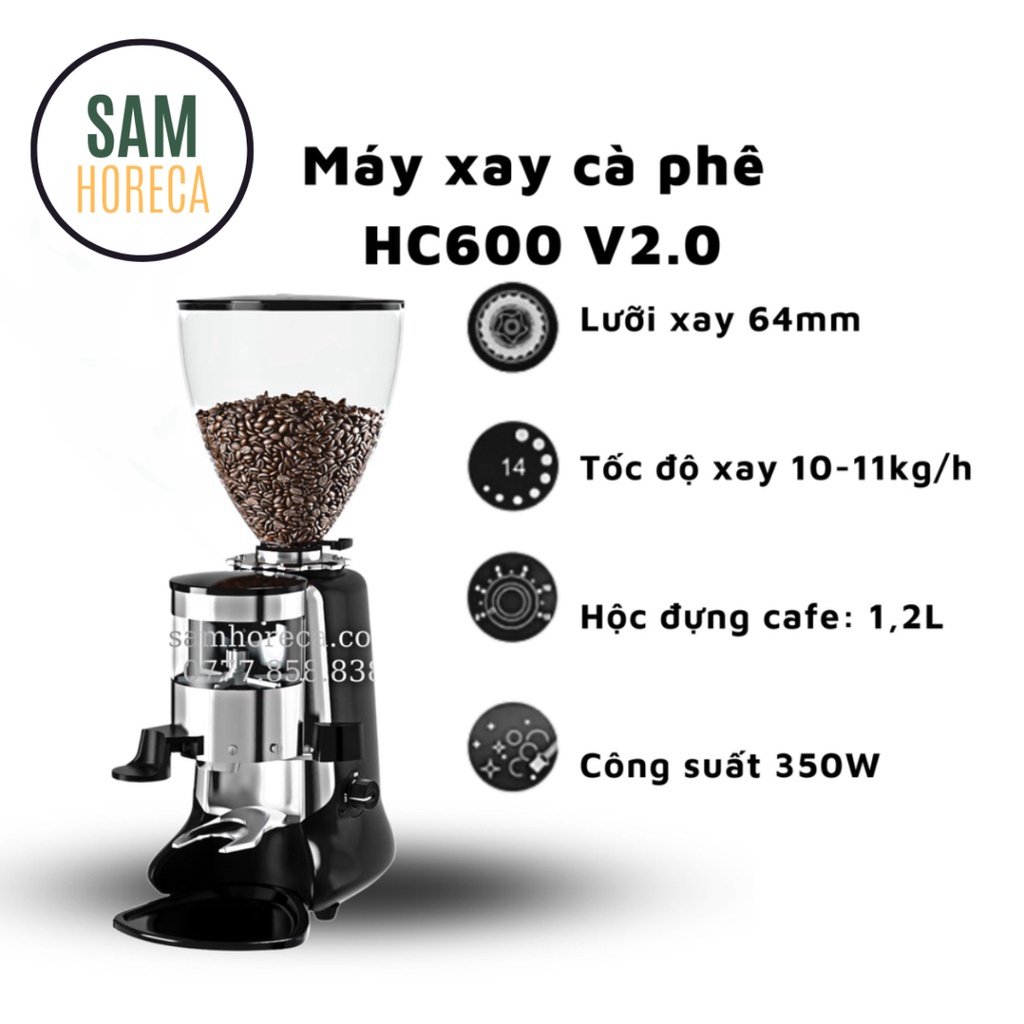Máy Xay Cà Phê HC600 Phiên Bản 2.0 - Chính Hãng HeyCafe - Sam Horeca ...