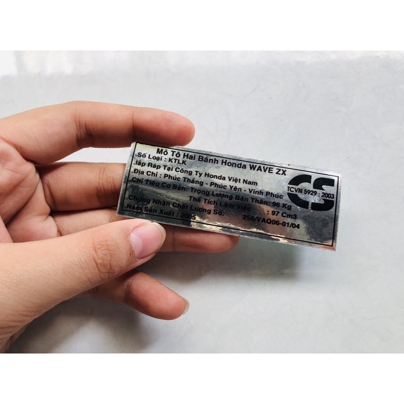 Tem Das Zx Decal Inox | Shopee Việt Nam