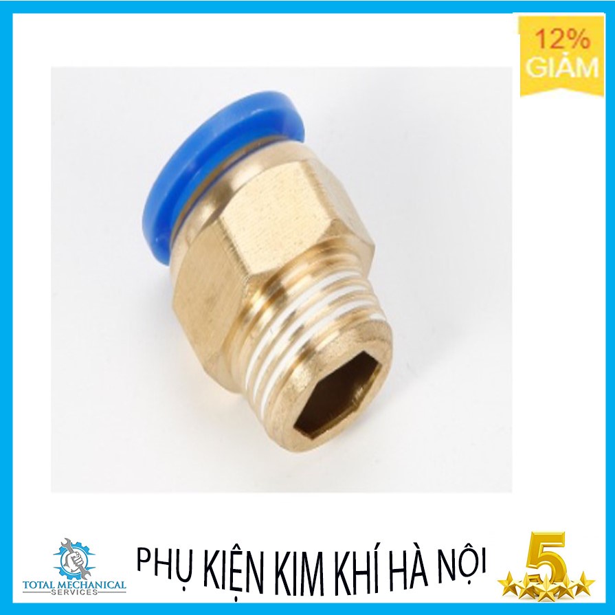 [Lẻ] Đầu nối nhanh khí nén PC8-02 ống hơi 8mm sử dụng zen 12,7mm | Shopee Việt Nam