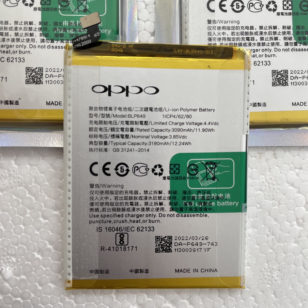 PIN OPPO A83 / BLP649 Dung Lượng 3180mAh Hàng Zin Nhập Khẩu Bảo Hành 6 ...