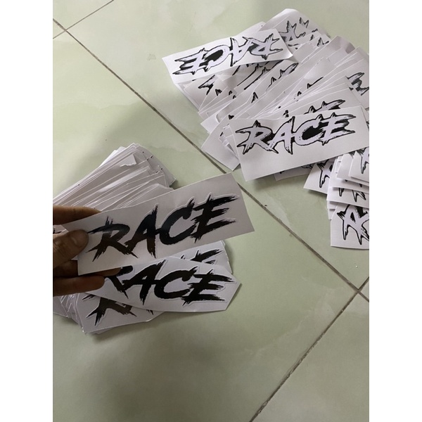 Tem dán xe máy Race - TaFu ( kích thước ngang 15cm -30cm) | Shopee Việt Nam