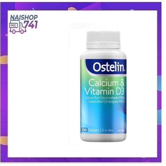 Viên Uống Bổ Sung Canxi Ostelin Calcium & Vitamin D3 130 Viên Chính Hãng | Shopee Việt Nam