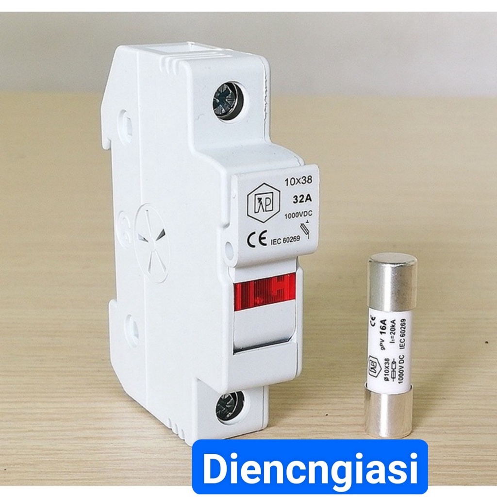 Đế cầu chì RT18-32X 1P / Cầu chì sứ 10x38 | Shopee Việt Nam