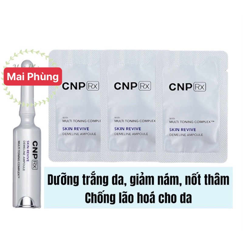 Gói tinh chất hủy nám, dưỡng trắng da CNP Rx Skin Revive Demeline Ampoule | Shopee Việt Nam