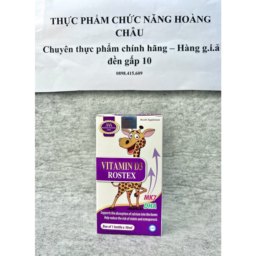 Vitamin D3 Rostex giúp Tăng hấp thu Canxi, Chống còi xương và Giúp phát ...