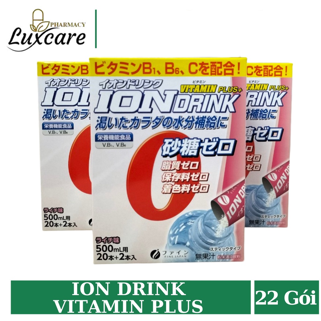Ion Drink Vitamin Plus Giảm mệt mỏi khi mất nước do sốt cao, tiêu chảy ...