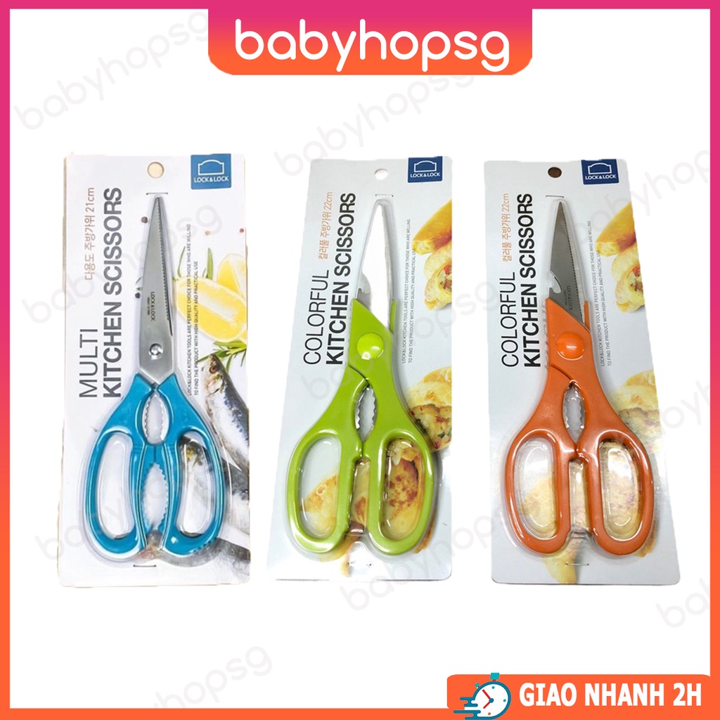 Kéo nhà bếp đa năng Locn&Lock bền đẹp sắc bén tiện dụng F00097 21cm ...