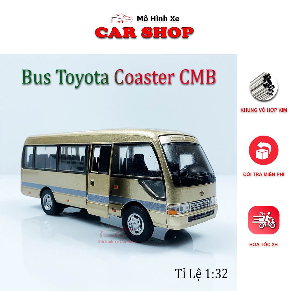 Mô hình xe Bus Toyota Coaster CMB tỉ lệ 1:32 | Shopee Việt Nam