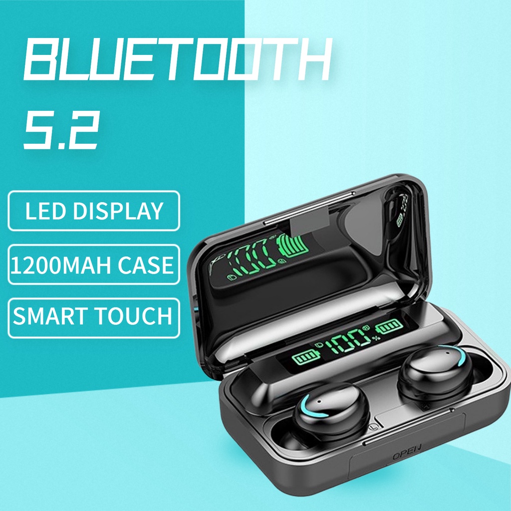 Tai Nghe Bluetooth Không Dây TZUZL 2022 New F9 TWS Chống Thấm Nước Tích Hợp Micro 2000mah Kèm ...